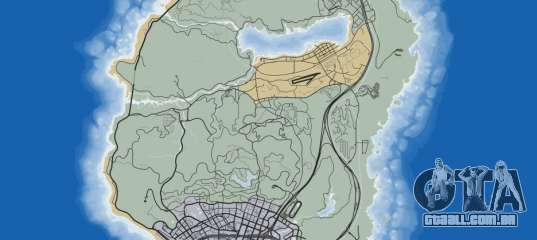 Mapa de estradas de GTA 5