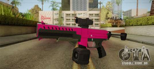 GTA 5 Combat PDW Pink para GTA San Andreas